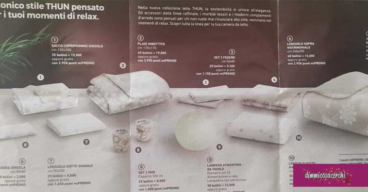 Raccolta punti THUN Conad: premi e soglie punti