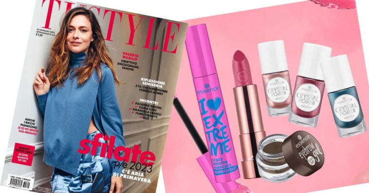 Rivista TuStyle in edicola con trucchi Essence (smalti, ombretti, mascara, rossetti ...