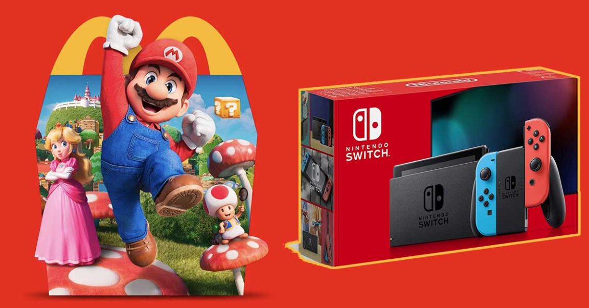 McDonald's vinci 420 Nintendo Switch con Happy Meal + menu