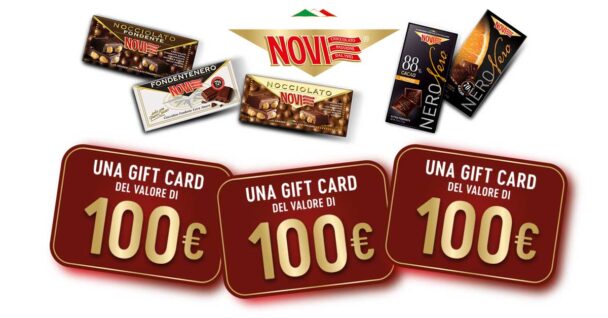 Concorso Novi "Gusta e vinci": in palio 42 gift card da 100€