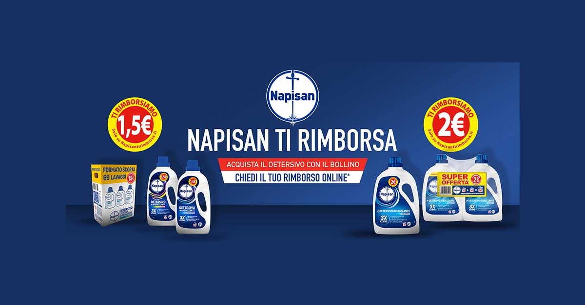 Napisan ti rimborsa: approfitta del Cashback su prodotti selezionati e ...
