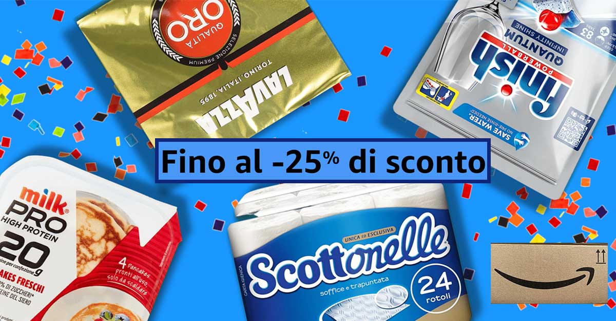 Amazon Supermercato: Sconti fino al 25% per il Prime Day