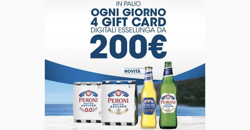Concorso "Premiati con Peroni Nastro Azzurro": vinci Gift Card ...