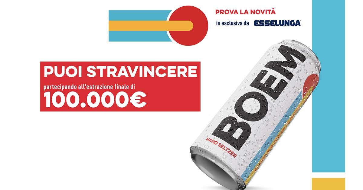 Concorso "Vinci e stravinci con Boem": in palio 100.000€ da spendere ...