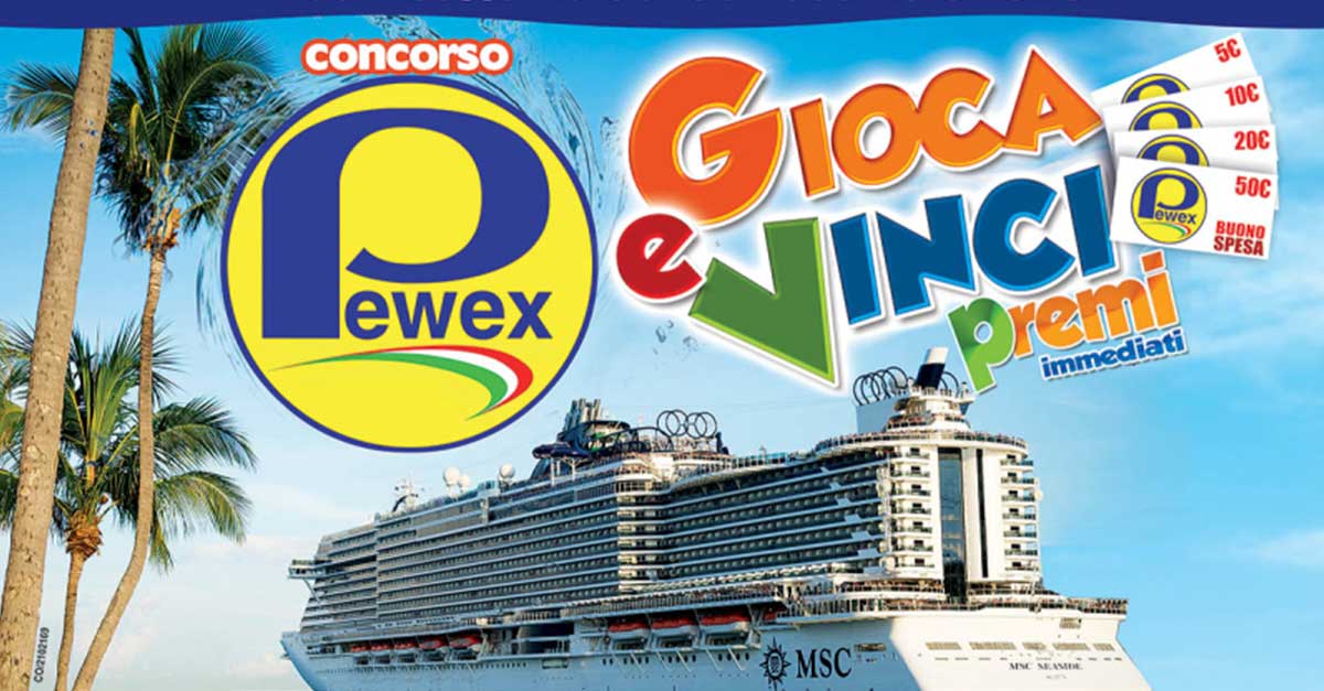 Concorso Pewex "Anniversario Gioca e Vinci": in palio buoni spesa e ...