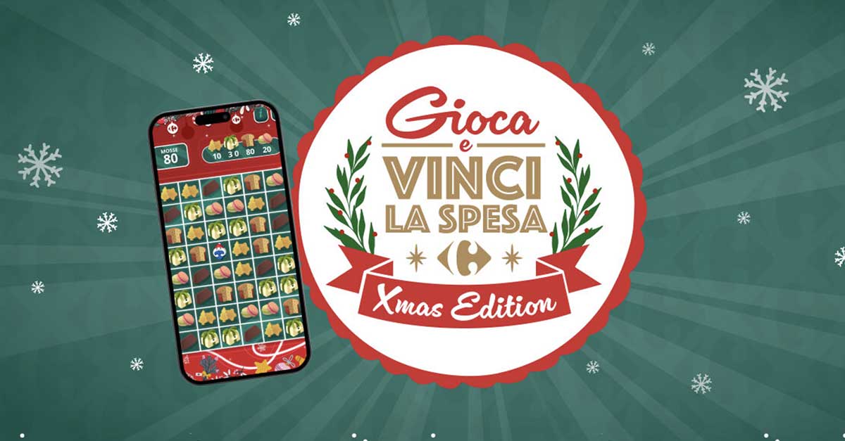 Concorso Carrefour “Gioca e Vinci la Spesa Xmas Edition”: vinci gratis gift card fino a 2.000 ...