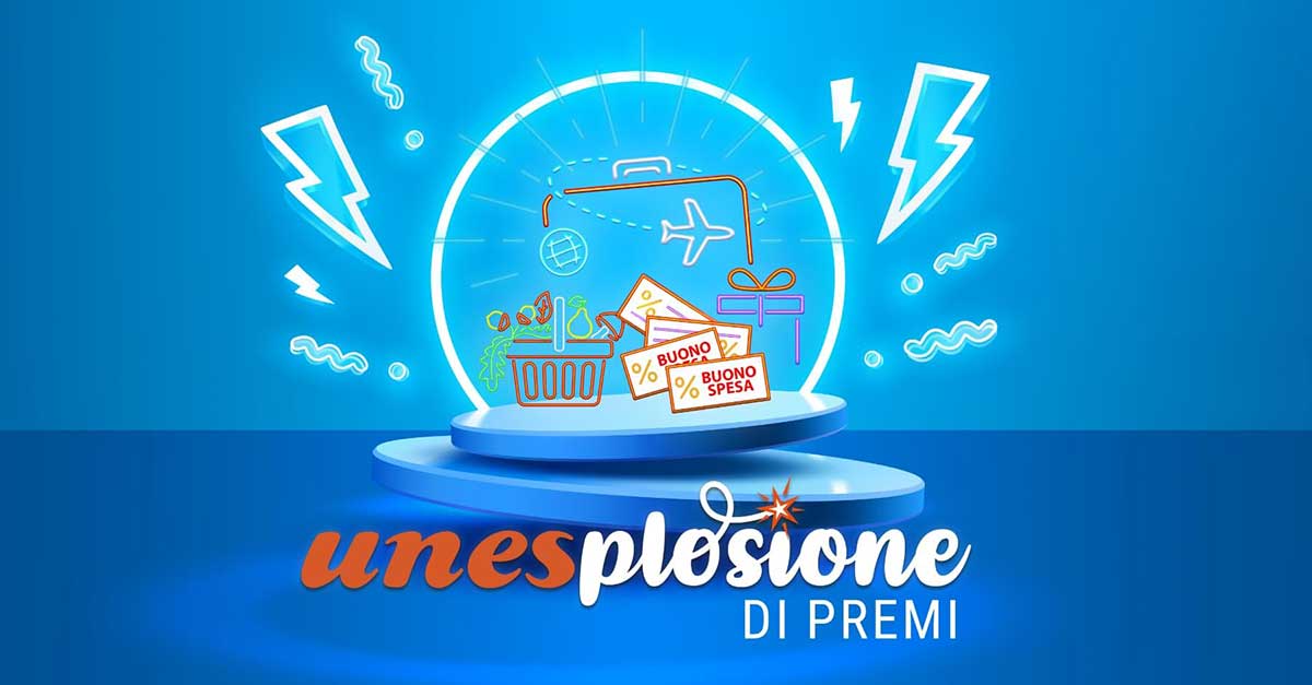 Concorso Unes "Un'esplosione di premi": vinci 4.000 buoni spesa e ...