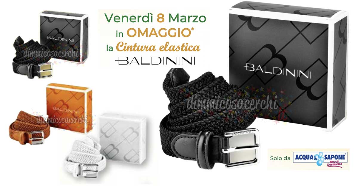 Festa del Papà Acqua e Sapone 2024: in omaggio la cintura Baldinini con ... Festa del Papà Acqua e Sapone 2024: in omaggio la cintura Baldinini con ...