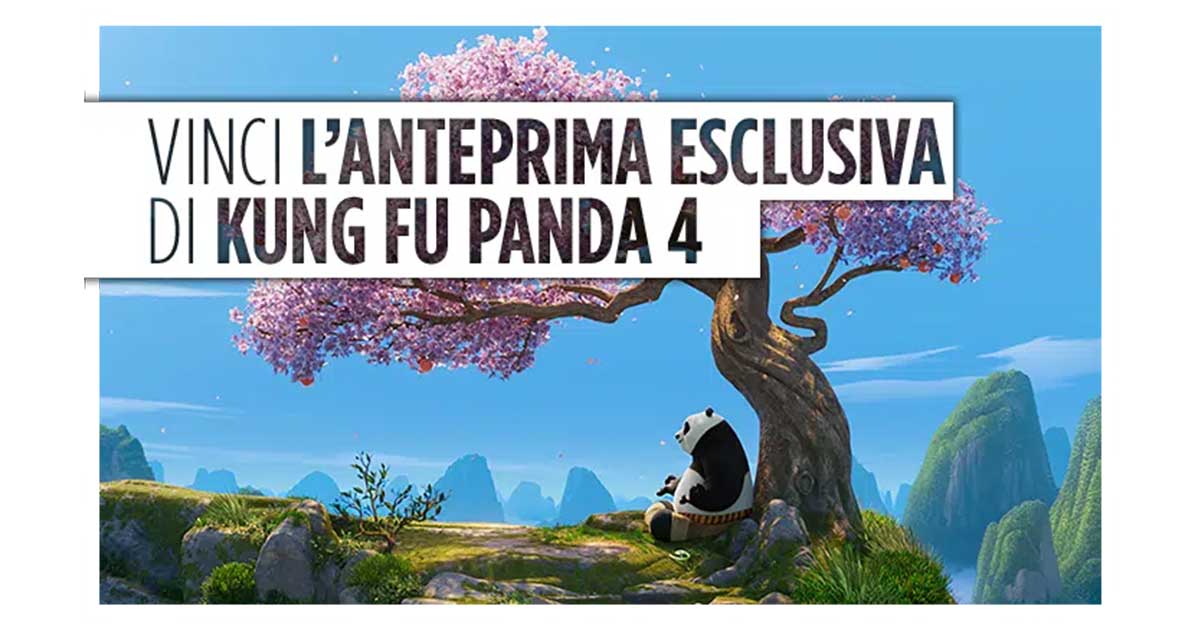 Vinci gratis biglietti cinema "Kung Fu Panda 4" - DimmiCosaCerchi