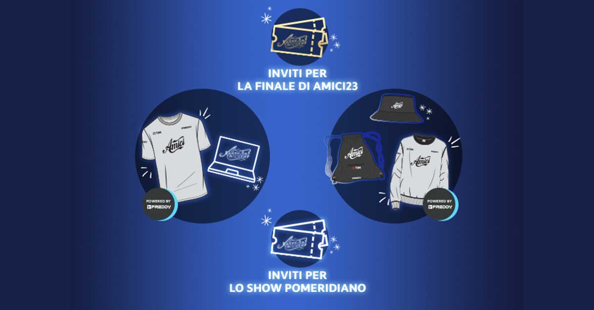 "TIM ti porta nel mondo di Amici": vinci inviti e tantissimi gadget ...