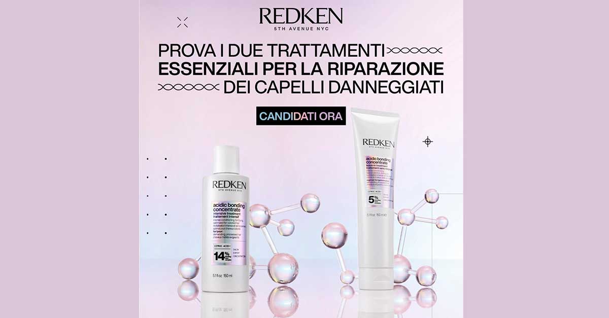 Diventa tester del duo Acidic Bonding Concentrate Redken: candidati ... Diventa tester del duo Acidic Bonding Concentrate Redken: candidati ...