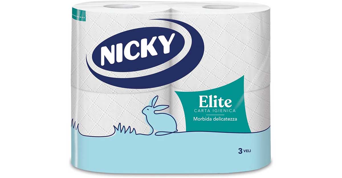 Nicky Elite - 4 Rotoli di Carta Igienica solo 1,69€ (SUPER affare ...