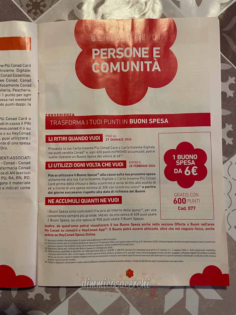 Conad "MiPremio 2025": raccolta punti mi premio (catalogo)