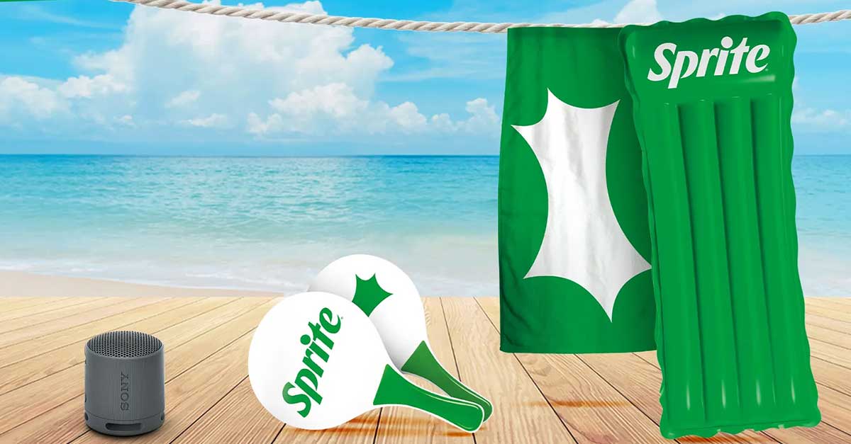 Vinci il Summer Kit Sprite (vale 88€): telo mare, materassino, speaker, racchette - DimmiCosaCerchi