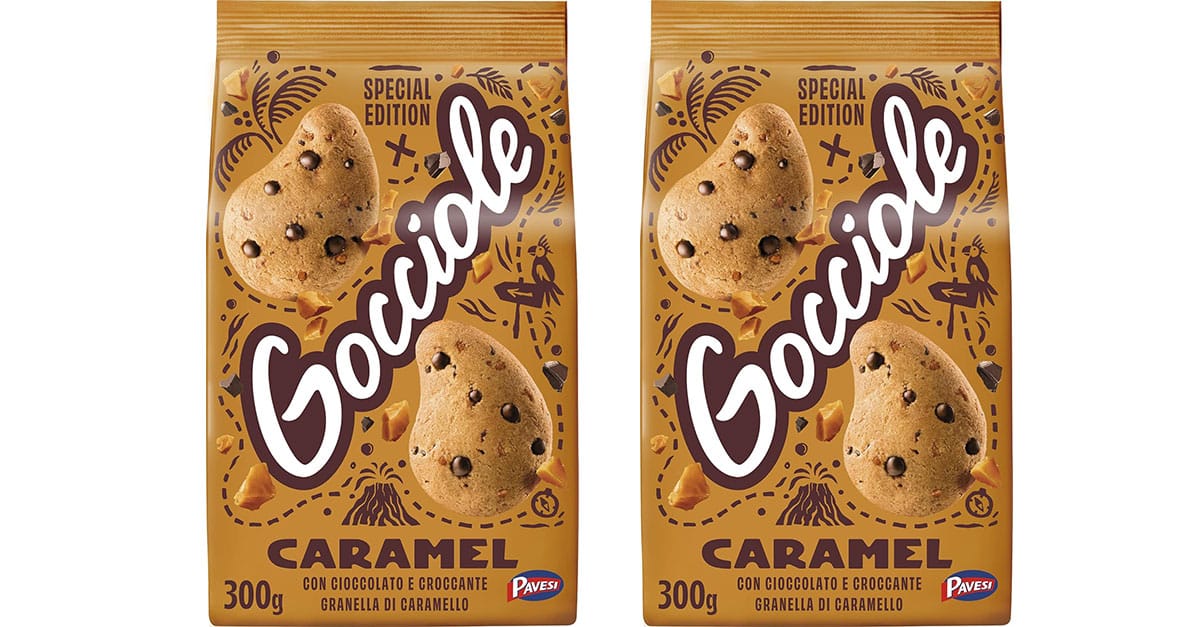 Biscotti Gocciole Caramel: 1,67€ con l'offerta Amazon (-40% ...