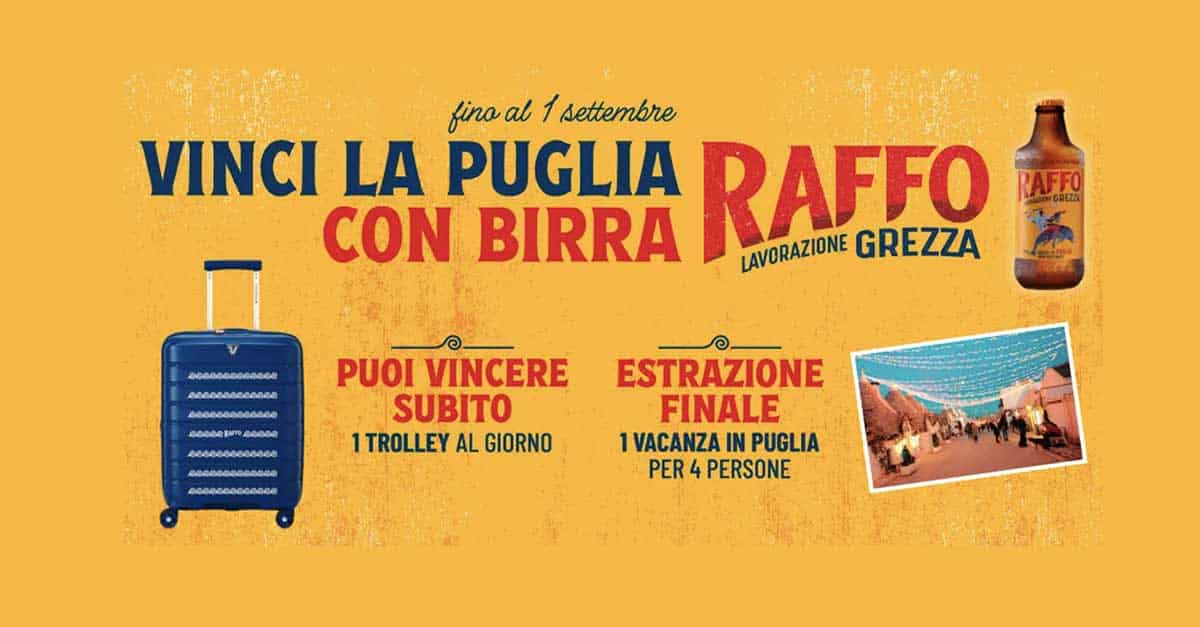 Vinci con Old Wild West e birra Raffo lavorazione grezza - DimmiCosaCerchi