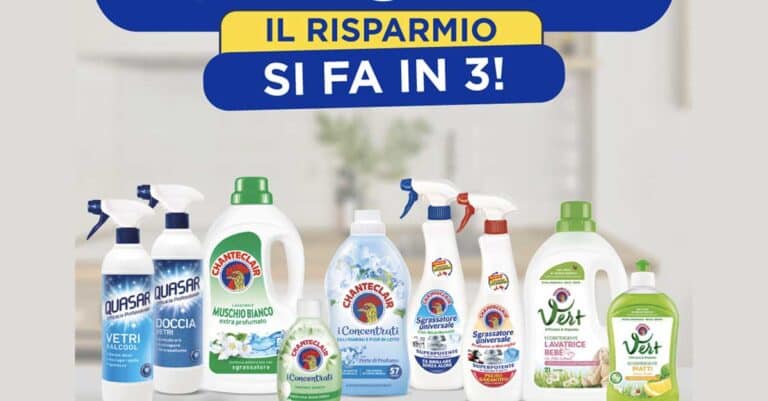 Cashback "Il risparmio si fa in 3": fino a 6€ di rimborso spesa ...