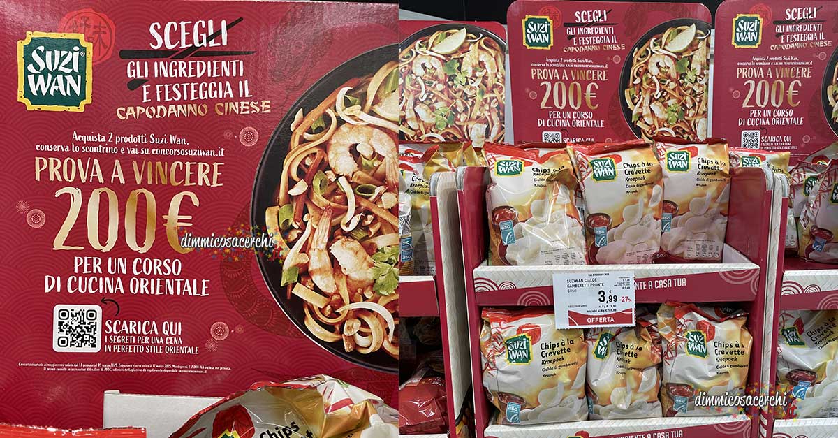 Concorso Suzi Wan 2025: vinci 10 corsi cucina orientale - DimmiCosaCerchi