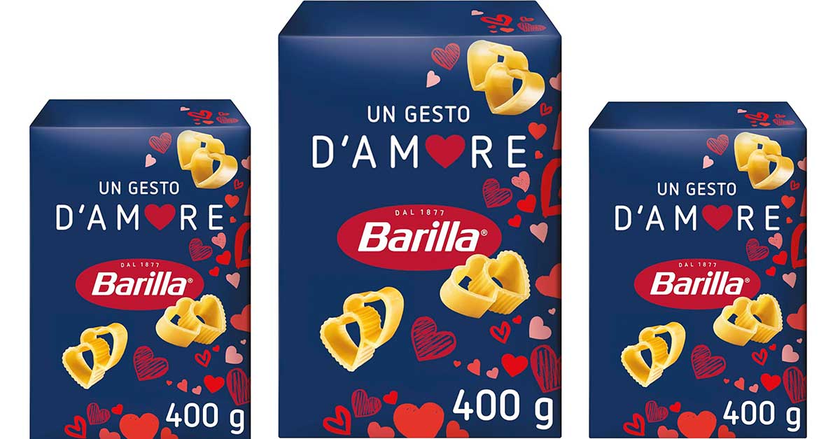 Pasta Barilla Limited Edition a forma di cuore: disponibile su Amazon ...