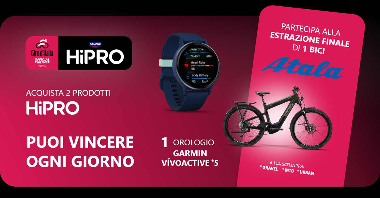 Concorso Hipro: vinci smartwatch e biciclette Atala - DimmiCosaCerchi