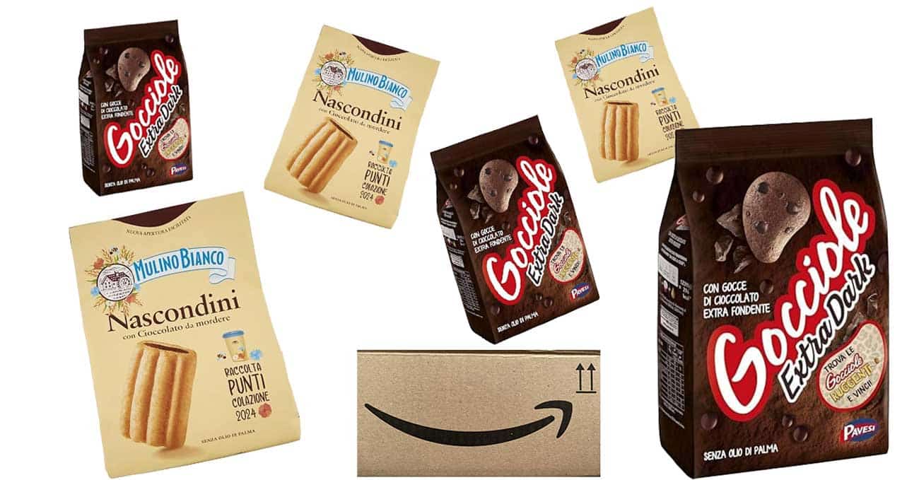 3 offerte Amazon su Gocciole e Nascondini: biscotti da 1,89€