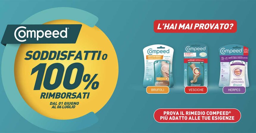 Compeed Soddisfatti o Rimborsati: fino a 18€ di rimborso - DimmiCosaCerchi