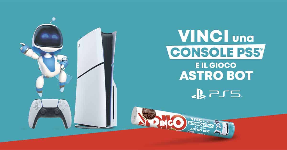 Concorso Ringo: vinci PS5 con gioco Astrobot (100 premi immediati ...